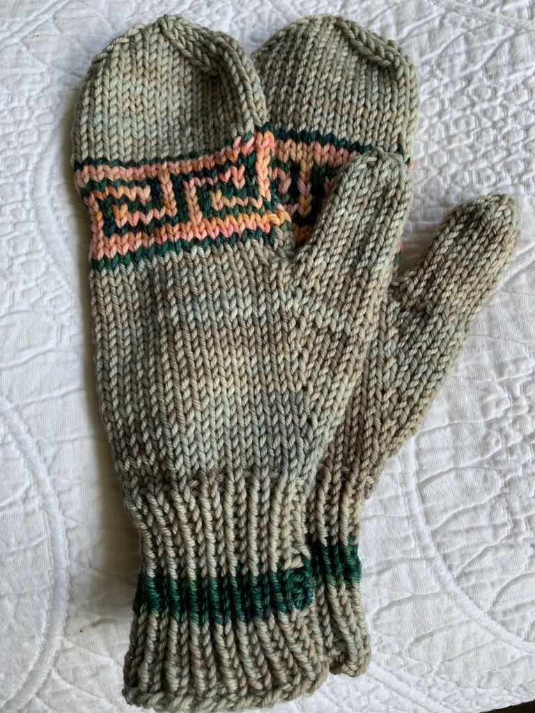 Added a Greek Key Design to World’s Simplest Mittens – New England's ...