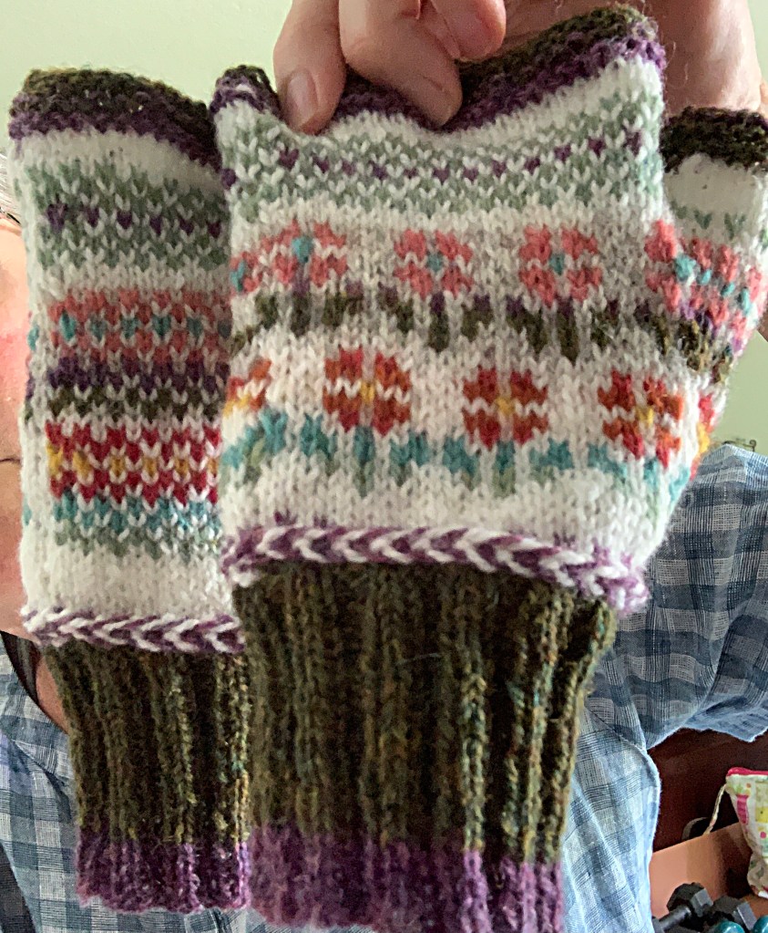 Creating My Own Mitts Fair Isle Pattern – New England's Narrow Road